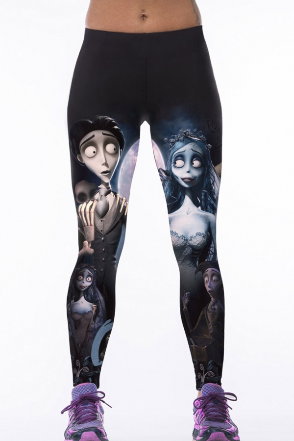 Corpse Bride 3D Print Leggings - STYLESIMO.com